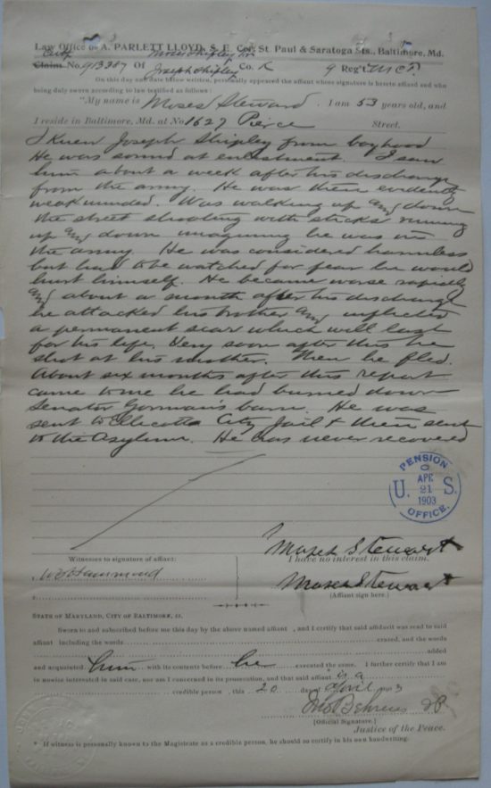 Joseph Shipley, Jr. | Howard County Lynching Truth & Reconciliation, Inc.